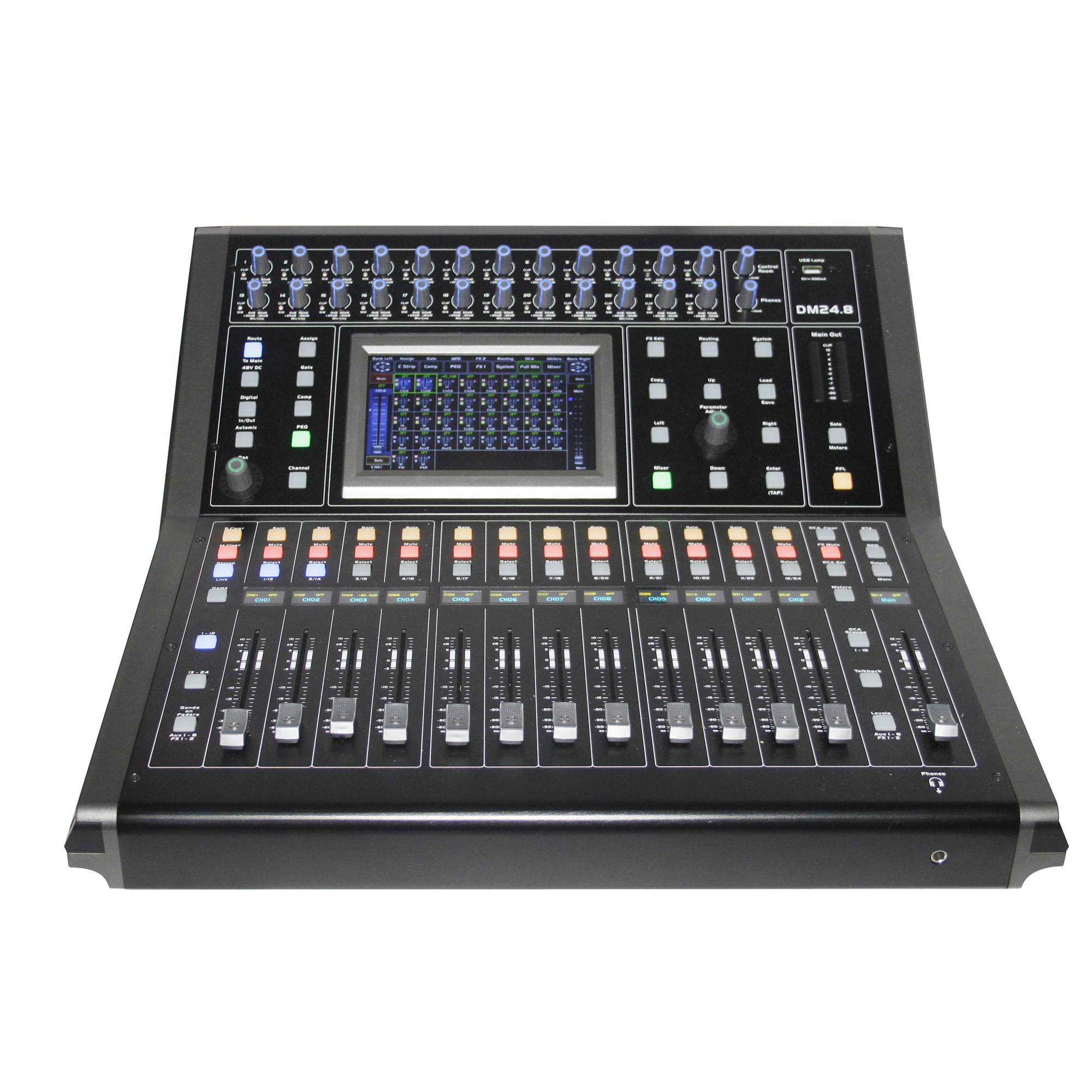 Topp Pro DM24.8 24 Channel Digital Mixer, 10 Out, 2 FX & 7" Touch ...