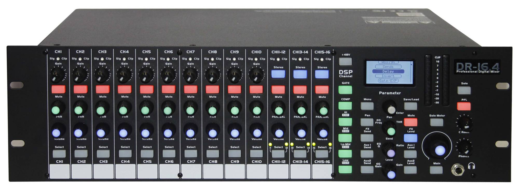 Topp Pro DR16.4 16 CH Rack Digital Mixer, 4 Out &1 FX & Feedback ...