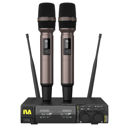 IVA PRO-UD2 Advance Compact V Dual Handheld UHF Wireless Microphone