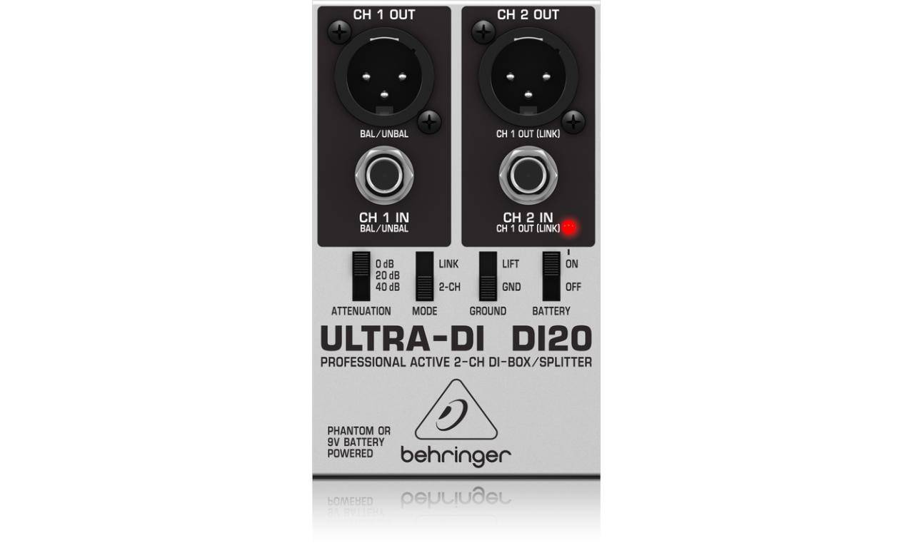 BEHRINGER ULTRA DI DI20 - Active 2 Channel DI Box/Splitter