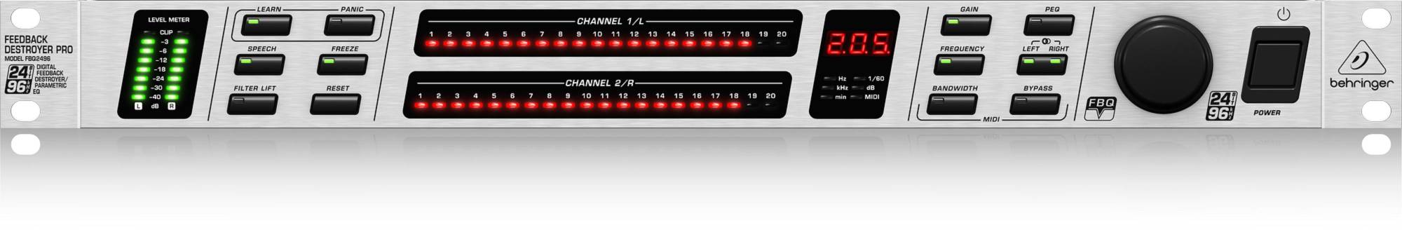 BEHRINGER FEEDBACK DESTROYER PRO FBQ2496 Automatic and Ultra-Fast ...