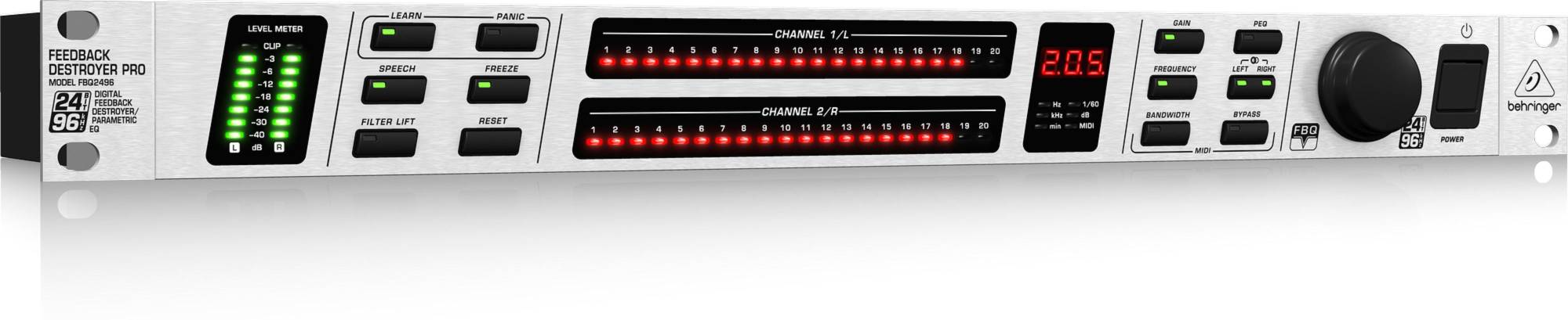 BEHRINGER FEEDBACK DESTROYER PRO FBQ2496 Automatic and Ultra-Fast ...
