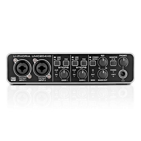 Behringer U-Phoria UMC204HD 2x4 USB 2.0 Audio Interface 24-bit/192kHz ...
