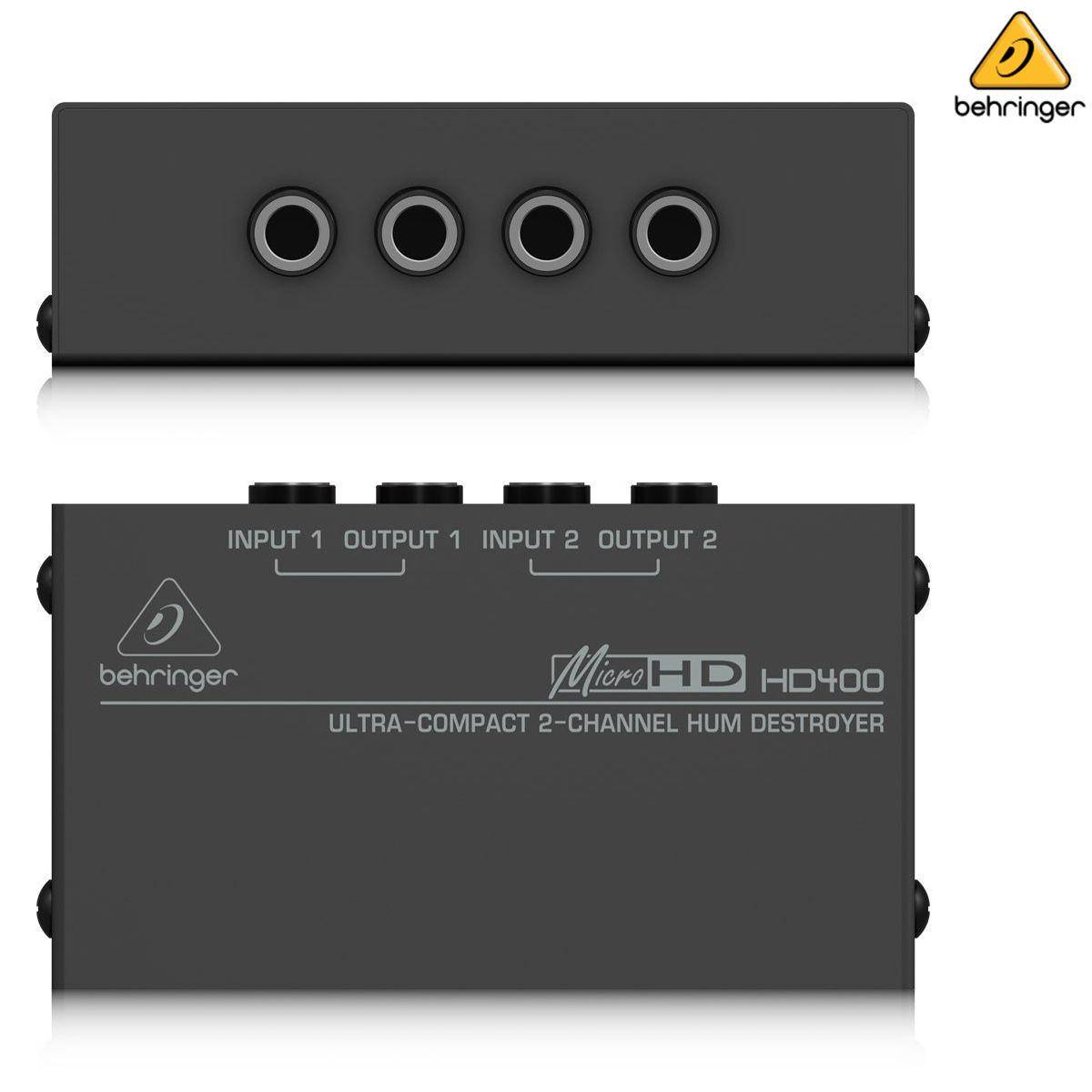 BEHRINGER MICROHD HD400 Ultra-Compact 2-Channel Hum Destroyer