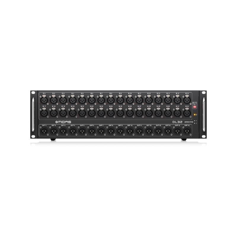 Midas DL32 Digital Snake I/O Box 32 Input, 16 Output Stage Box with 32 ...