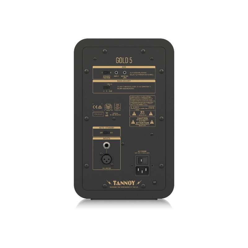 TANNOY GOLD 5 Premium 200-Watt Bi-Amplified Nearfield Studio Reference ...
