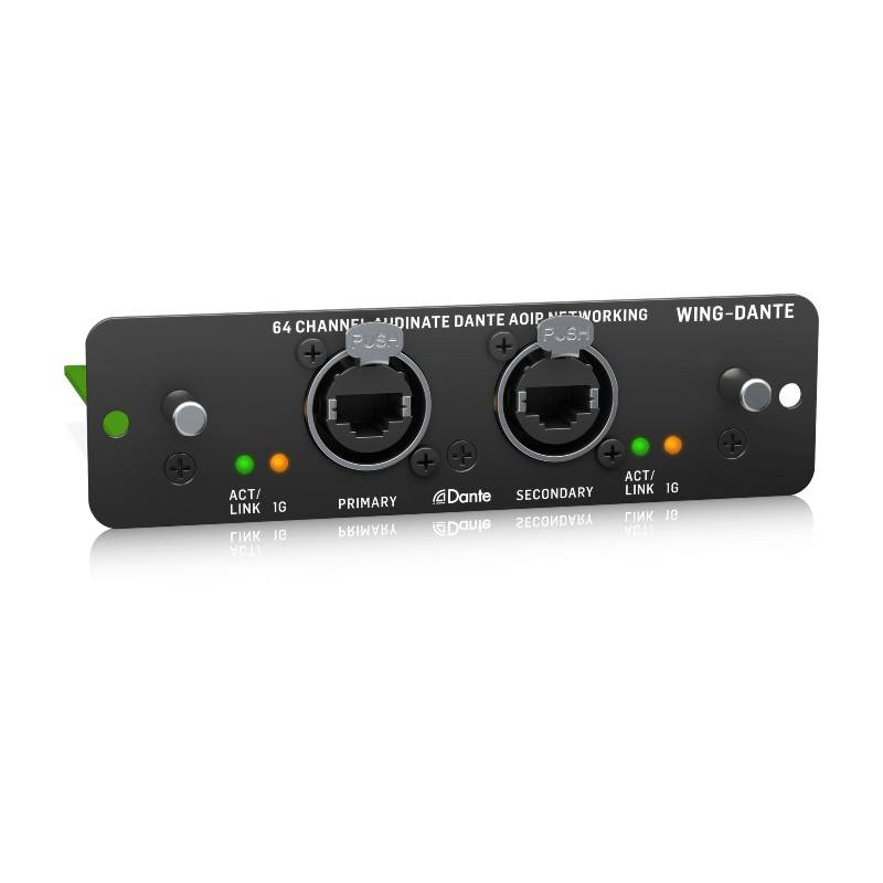 BEHRINGER WING-DANTE WING Expansion Card for 64x64-Channel Audinate ...