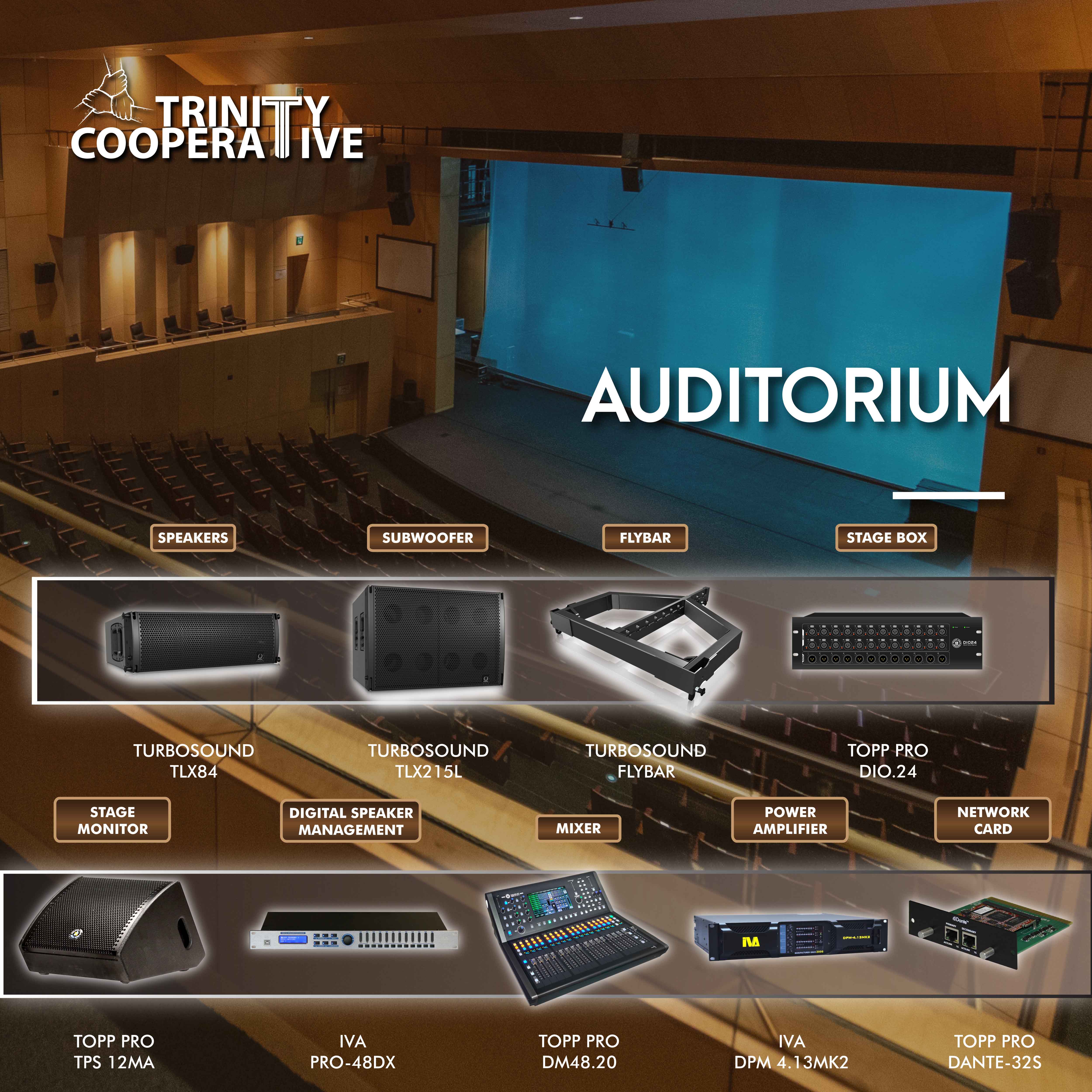 PA Sound System for Auditorium in Education Institution - Turbosound ...