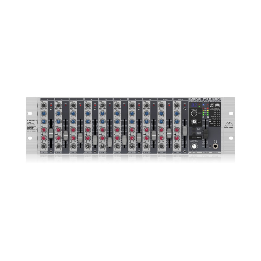 Behringer Eurorack Pro RX1202FX V2 Rackmount Mixer with Effects ...